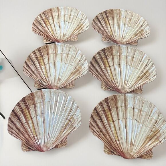 Sigrid Olsen | Dining | Sigridolsen Home Set Of 6 Malamine Sea Shell ...